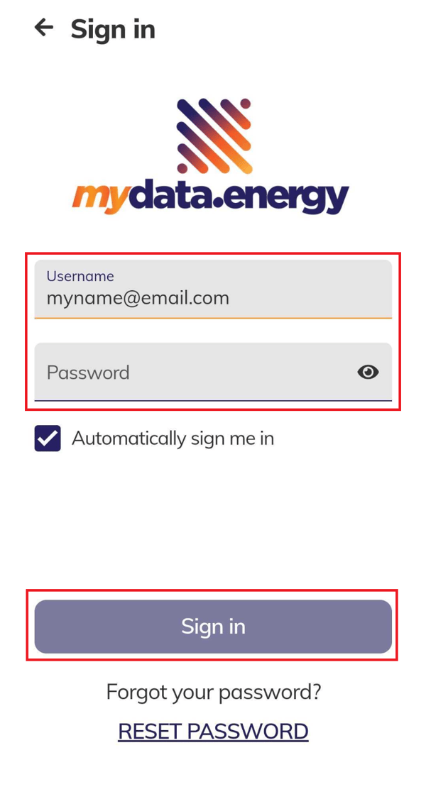 MyEnergy Mobile Application User Guide