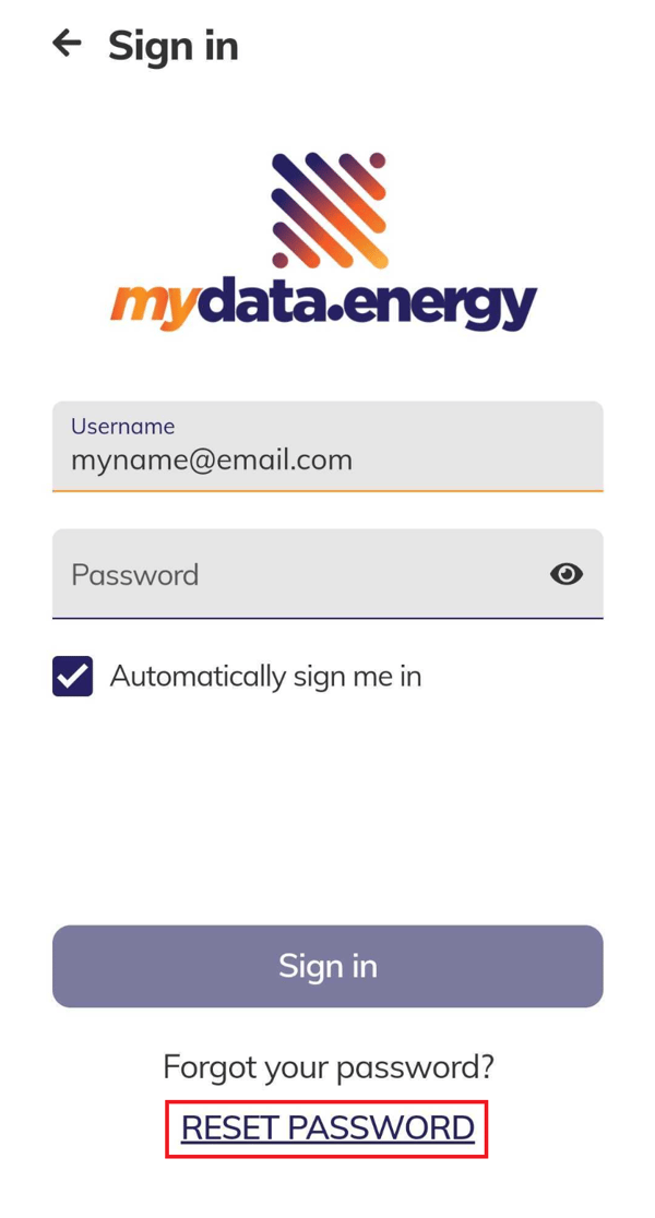 MyEnergy Mobile Application User Guide